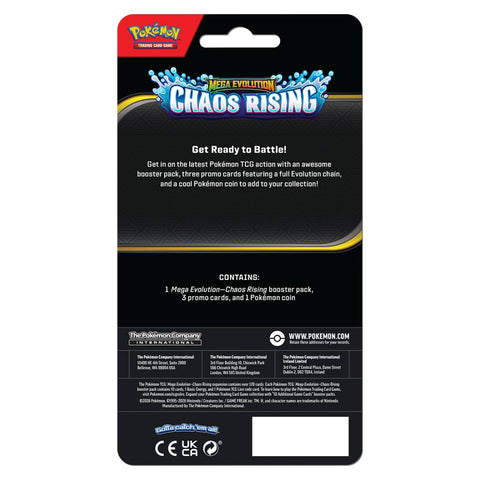 Pokémon TCG Chaos Rising Premium blisteris su promo kortomis ir moneta ...