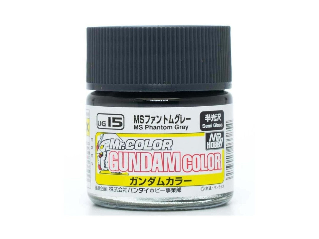 Mr.Hobby Gundam Color MS Phantom Grey dažai, pusiau blizgūs, 10 ml (UG ...