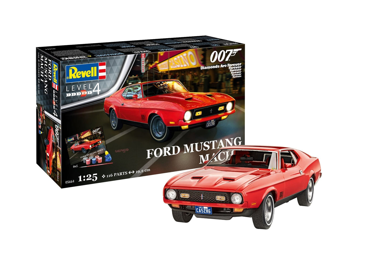 Revell James Bond 007 Ford Mustang Mach 1 1:25 dovanų komplektas - HOBi ...